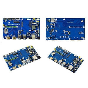 Compute Module 4 IO Board with PoE Feature for All Raspberry Pi Compute Module 4,Integrates 802.3af-Compliant PoE Circuit,4X USB 3.2 Gen1 Ports,2X MIPI DSI Display/CSI-2 Camera Connectors