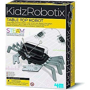 4M 5576 Table Top Robot - DIY Robotics Stem Toys, Engineering Edge Detector Gift for Kids & Teens, Boys & Girls (Packaging May Vary)