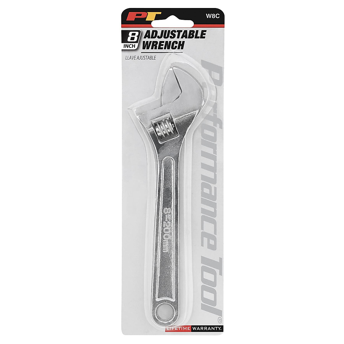 Performance Tool W8C Adjustable Wrench, 8