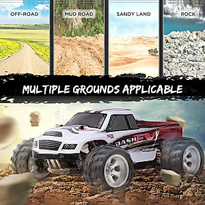 WLtoys A979B RC Car, 1/18 Scale Remote Contro Car, 4WD 70KM/h High Speed RC Truck, 2.4GHz All Terrain Off Road RC Crawler RTR for Kids and Adults