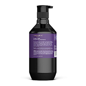 Theorie Purple Sage Brightening Shampoo- Balance, Tone & Brighten Blonde, Silver, Grey, Bleached, Color Treated or Highlighted Hair, Eliminate Brassiness & Yellowing (13.53 Fl Oz (Pack of 1))