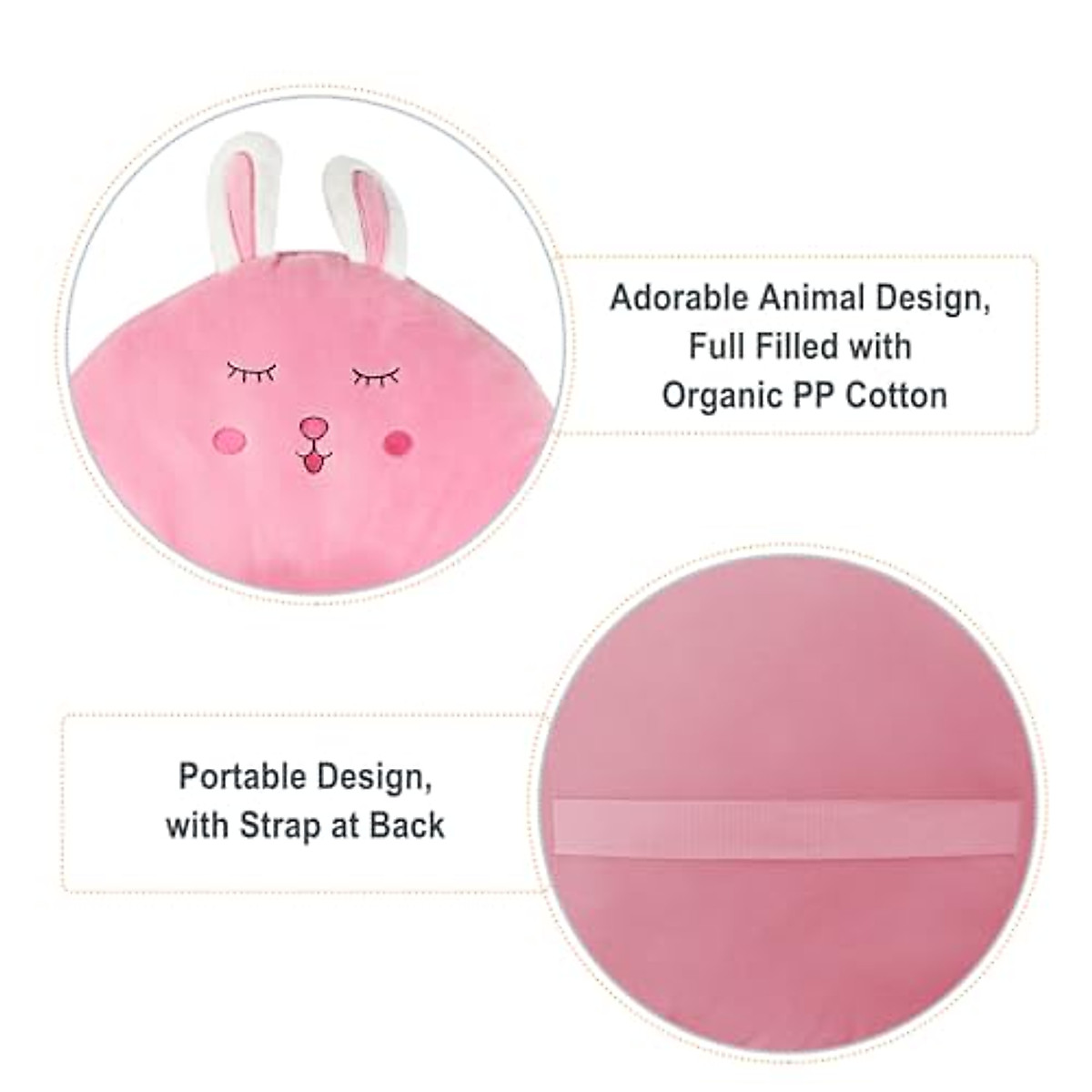 RoamReady Baby Seats for Sitting Up 4-12 Months Toddler Learn to Sit Up Support Infant Chairs for Sitting Up 0-6 Months Newborn Floor Seat for Baby(Rabbit)