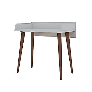 Manhattan Comfort Hampton Solid Wood Home Office Desk in Black