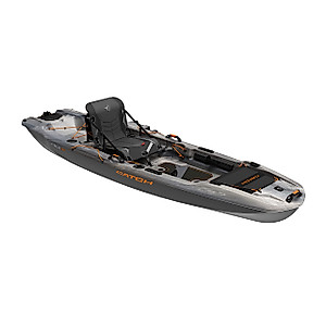 Pelican Catch Mode 110 Fishing Kayak - Premium Angler Kayak with Lawnchair seat, Granite - 10.5 Ft.