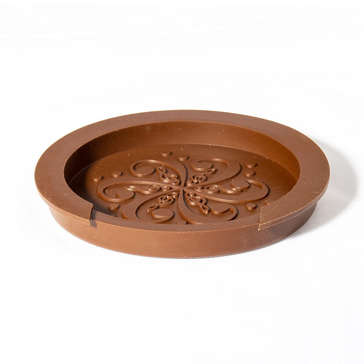 Cheerock Guitar Soundhole Cover 4 inch, Soft Rubber Sound Hole Cover to Reduce Feedback and Noise for Acoustic Guitar 40/41 Inch (Brown)