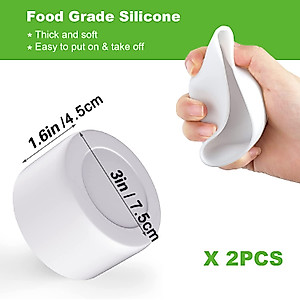 2Pack Silicone Boot for Stanley Quencher Adventure 40oz &Stanley IceFlow 30oz 20oz, Reduces Cup Noise Scratches Silicone Bottom Sleeve Cover Compatible with Stanley Tumbler (Transparent)