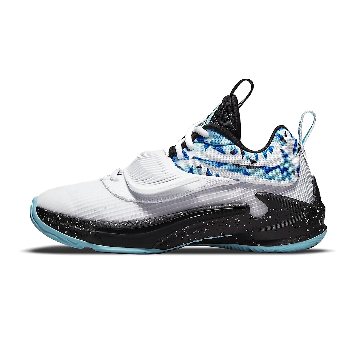 Nike Kid's Freak 3 GS Basketball Shoe, White/Black/Copa, 7 Big Kid