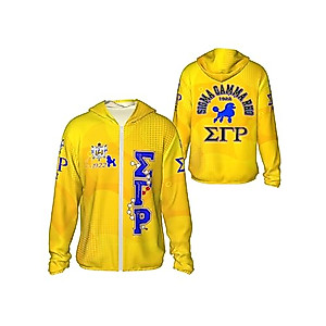 BEYLI Sigma Gamma Rho Sun Protection Hoodie, Lightweight Athletic Long Sleeve Sun Protection Hoodie for Men and Women (XXL, style 2)