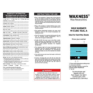 Waxness Wax Warmer W-CUBE Teal 1 lb