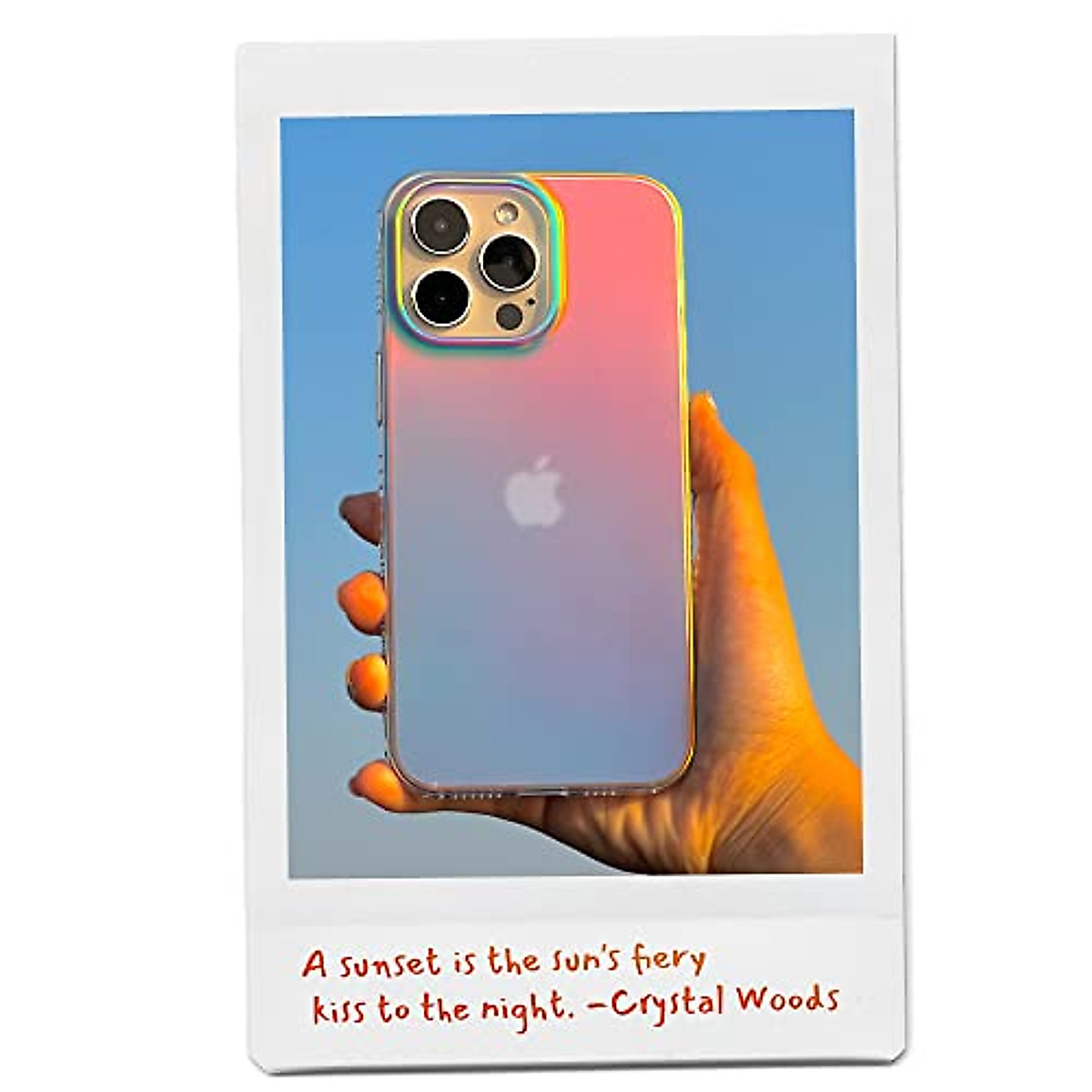 LONLI Hue - (for iPhone 14) - Fluorescent Coloful Iridescent Translucent Matte Phone Case - Cute and Unique (for Women, Girls and Men