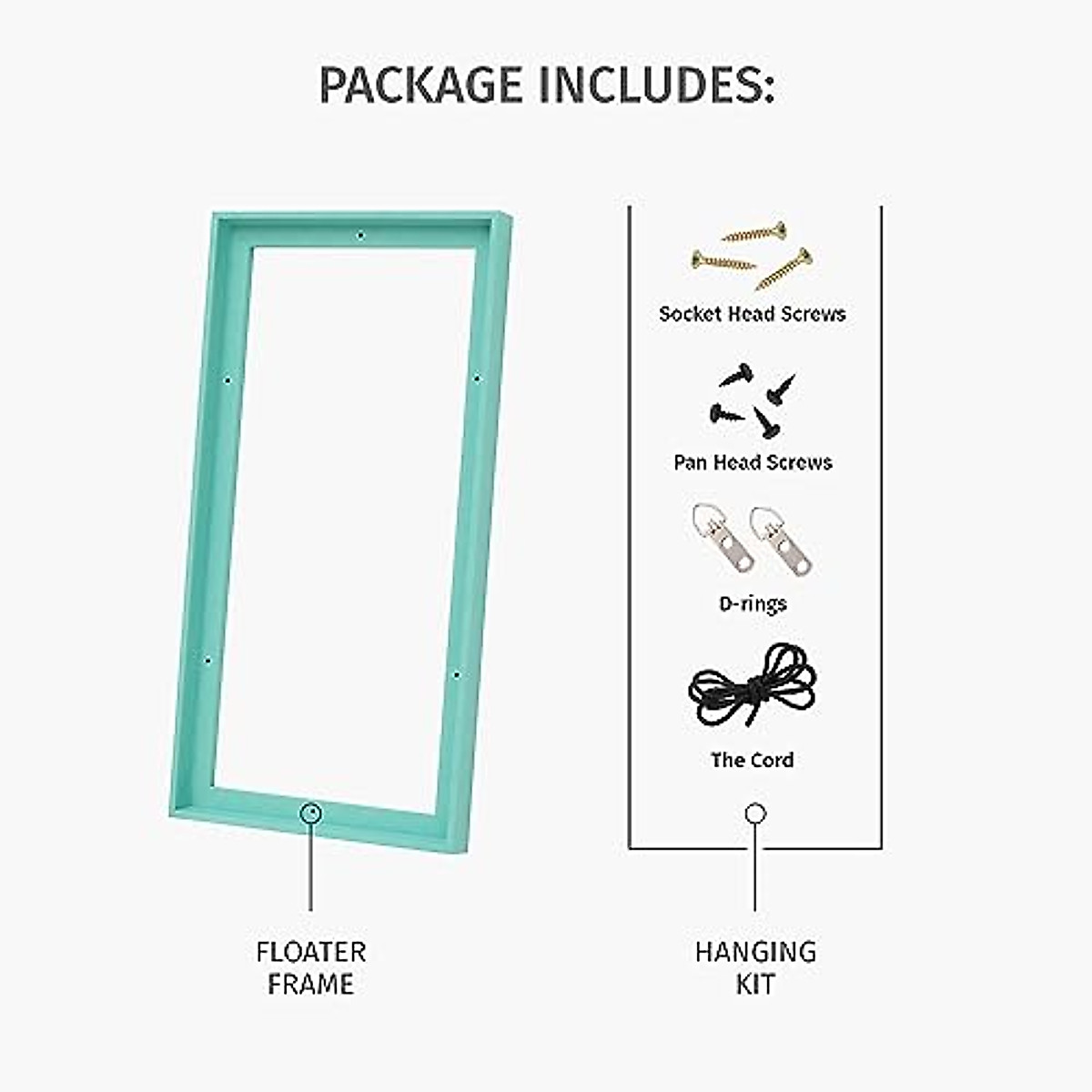 Pixy Canvas Floater Frame 9x12 for 1-1/2 (1.5) inch Deep Canvas Paintings/Canvas Prints/Wood Canvas Panels/Wall Art/Wall Decor/Home Decor/Artwork (Antique Silver, 9 x 12 inch, Portrait)