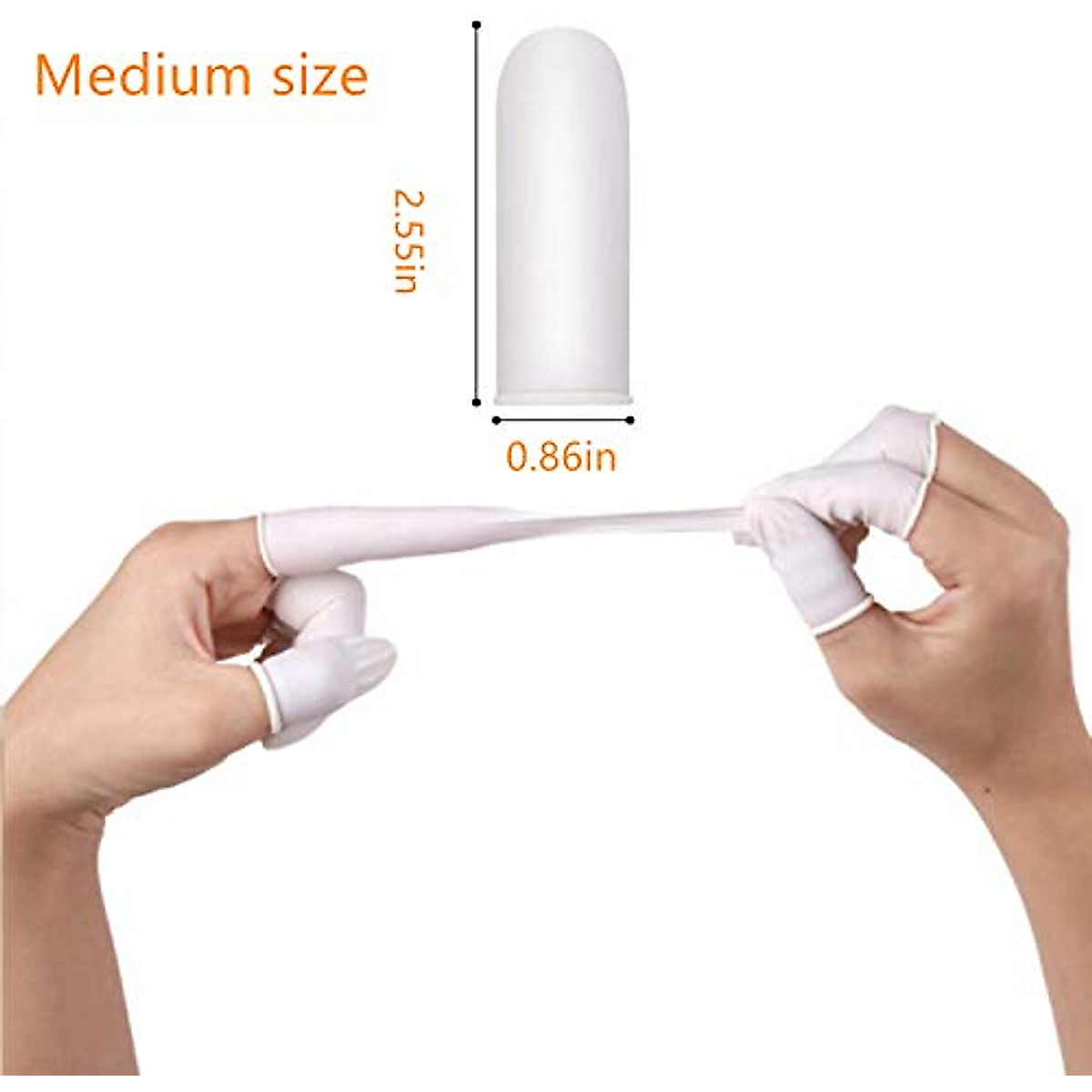 Disposable Latex Finger Cots,350 PCS，Medium Anti Static Rubber Fingertip Protective Finger Cots for Electronic Repair, Handmade Apply