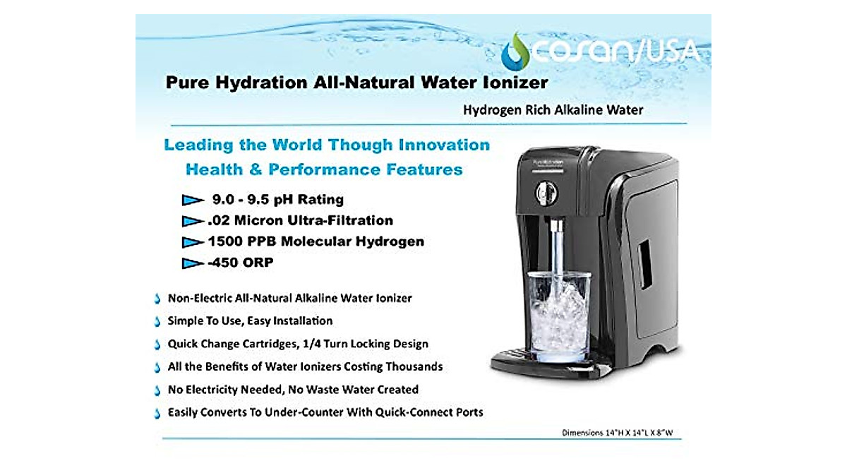 Pure Hydration Alkaline Water Machine | Hydrogen-Infused Water & Water ...