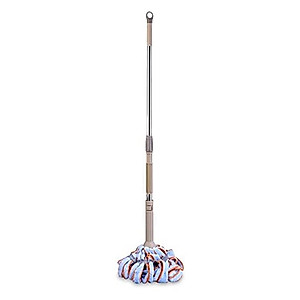 Microfiber Twist Mop Easy Wringing Twist Mop with 52 inch Long Handle Wet Mops for Floor Cleaning, Commercial Household