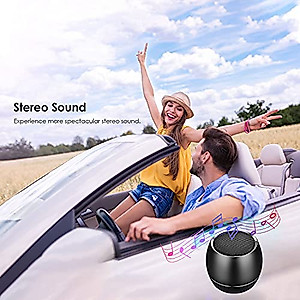 Aresrora Portable Bluetooth Speakers,Outdoors Wireless Mini Bluetooth Speaker with Built-in-Mic,Handsfree Call,TF Card,HD Sound and Bass for iPhone Ipad Android Smartphone and More (Black)