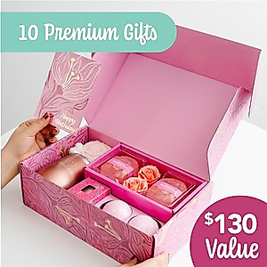 Sodilly Best Friend Birthday Gifts for Women - Fun Bff Gifts for Her Unique Spa Box - Cute Bday Basket - Long Distance Friendship Gifts