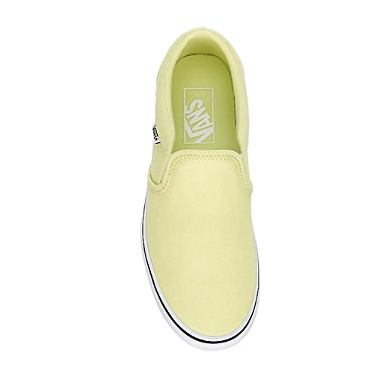 Vans Asher Platform Canvas Shoes Slip On Style - Light Green 8.5