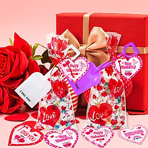 MGparty 24 Pack Valentines Day Plastic Toy Shovels with Cards, I Dig You Stickers, Gifts Bags Valentines Day Classroom Gift Exchange Supplies Party Favors for Kids