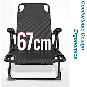 ガードレール Recliners Folding Sunloungers Heavy Duty Garden Chair Reclining Portable Sun Lounger Deck Chairs Zero Gravity