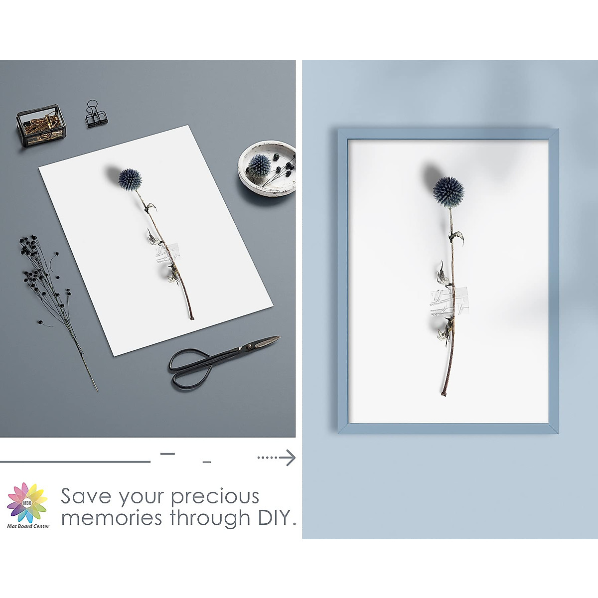 Mat Board Center, Pack of 50 11x14 White Uncut Mat Boards Backing Boards, 4-Ply Thickness, Great for Pictures, Frames, Crafts, Prints