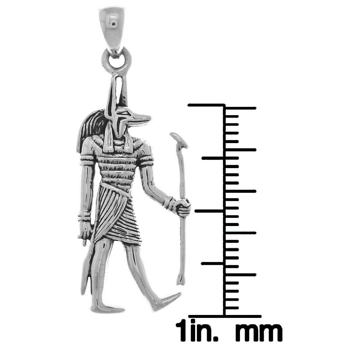 Jewelry Trends Anubis Egyptian God of the Underworld Sterling Silver Pendant