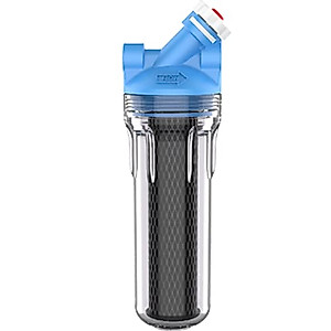 Pentair OMNIFilter U30 Filter System, 10" Premium Standard Water Filtration System with Bypass Valve-in-Head, 3/4" NPT, Includes Clear Housing, T01 Cartridge, Wrench and Mounting Bracket, 5 Micron