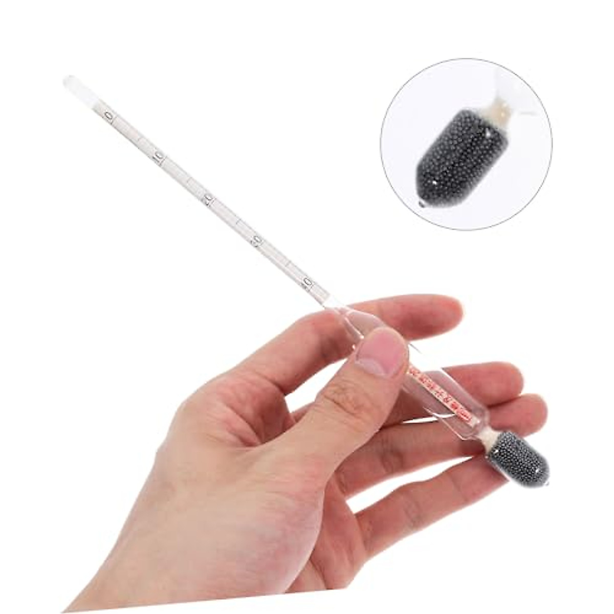 VILLFUL 3pcs Sugar Meter Hydrometer Beer Scales Sugar Content Scale Measuring Wine Gauges Liquid Gauges Wine Scales Syrup Meter Maple Syrup Measurement Sweet Scales Iron Sand Transparent