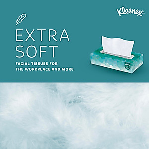 Kleenex Professional Facial Tissue for Business (21400), Flat Tissue Boxes, 36 Boxes / Case, 100 Tissues / Box, 3,600 Tissues / Case