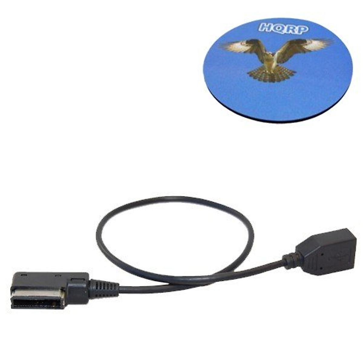 HQRP USB Female to MDI Cable Adapter Flash Drive Compatible with Volkswagen VW Jetta Golf GTI Passat Plus HQRP Coaster