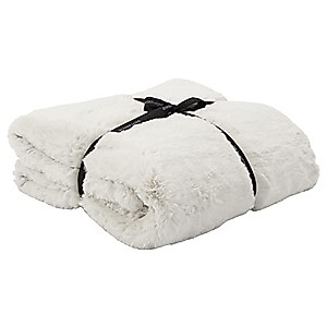 Bokser Home 50 X 70 Plush Faux Fur Throw Stone One Size