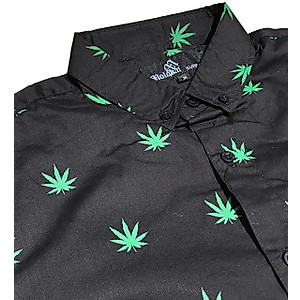 Molokai Marijuana Weed Shirts (Cannabis (Black), XXL)