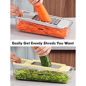 Geedel Professional Mandoline Slicer for Kitchen, Multi Purpose Vegetable Slicer Cutter, Slicer Vegetable Cutter Onion Slicer for Veggie Fruit Cheese