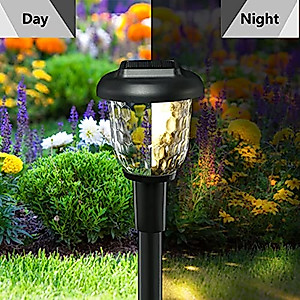 TAILKAT Solar Outdoor Lights, LED Color Changing and RGB Solar Lawn Lights, IP65 Waterproof Garden Pathway Solar Lights, Built-in Polysilicon Panel, Suitable for Porch, Balcony, Garden(6 Pack