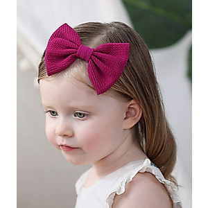 Toptim Baby Girl's Headbands and Bows for Newborn Infant Toddler Photographic Accessories (4.1“ Bows)