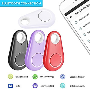 Smart Tracker 4 Pack, Key Finder Locator Wireless Anti Lost Alarm Sensor Device Remote Finder, for Kids Locating Phone Keys Wallets Luggage Item Finder