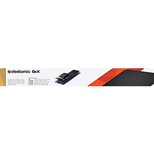 SteelSeries QcK Gaming Mouse Pad - Large Cloth - Optimized For Gaming Sensors