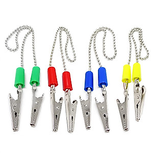 Honbay 4PCS Dental Bib Holder Clips Ball Chain Napkin Clips