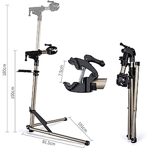 CXWXC Bicycle Repair Stand Height Adjustable + 23 Piece Bike Tool Kit Set