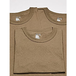 Soffe Men's 3 Pack - USA Poly/Cotton Military Tee, Tan, X-Large