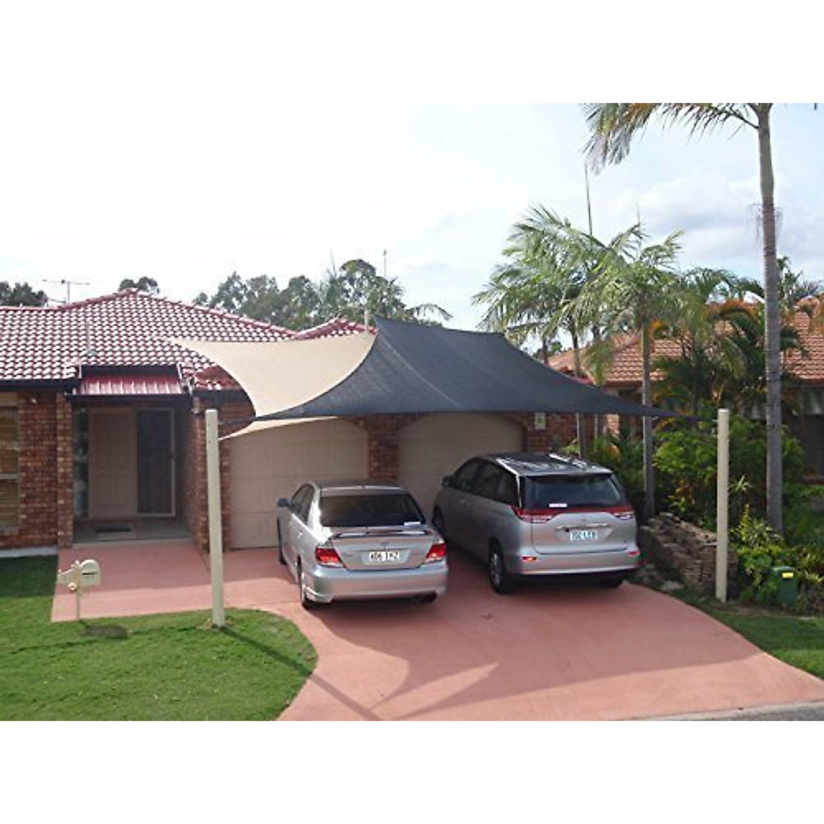 E.share 40% Shade Cloth Black Premium Mesh Shade Panel with Grommets 12ft x 6ft