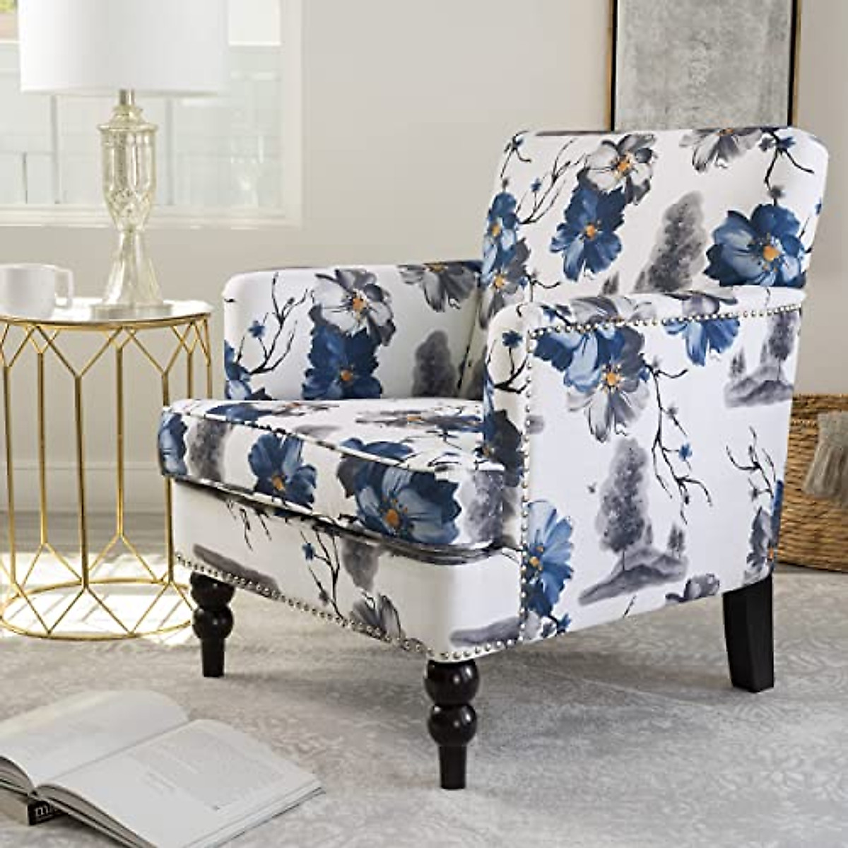 Christopher Knight Home Boaz Fabric Club Chair - Floral Print
