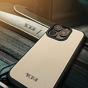 CG MOBILE TUMI Phone Case for iPhone 14 Pro Max in Green MagSafe Compatible Case, HC Leather Protective & Durable Cover with Easy Snap-on, Shock Absorption & Signature Logo