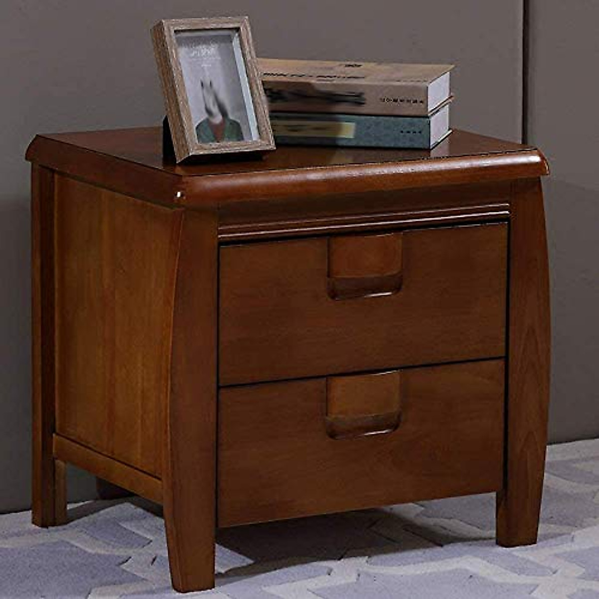 ZHAOLEI Solid Wood Bedside Table Nordic Home Simple Nightstand Bedside Storage Cabinet Bedroom Furniture