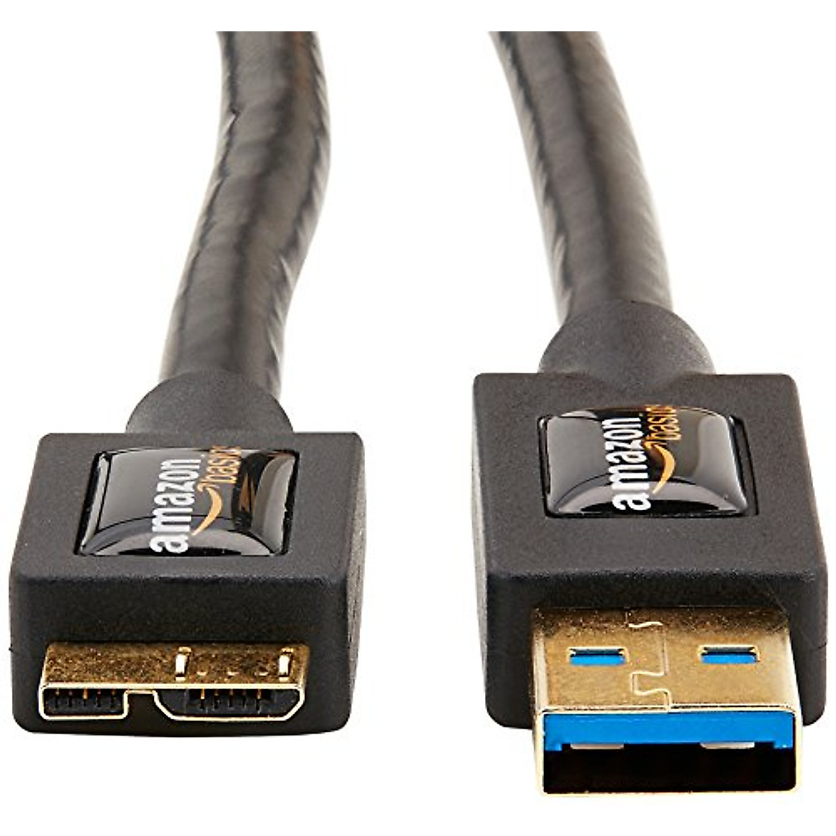 Amazon Basics USB 3.0 Cable - A-Male to Micro-B - 3 Feet (0.9 Meters), Black, Printer