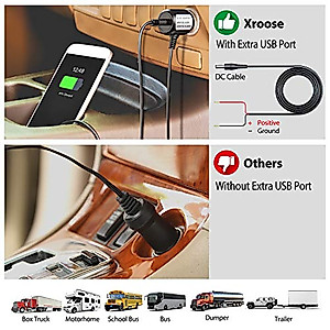 Wireless Backup Camera 7'' Monitor for RV Trailer, Extra Long Range Signal1080P Waterproof Infrared Night Vision Camera Recorder Monitor for Rear View Pickup Truck Motorhome Camper, Xroose CM1