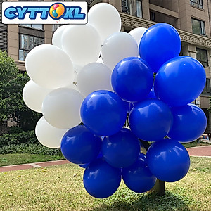 CYTTOKL Blue Latex Balloons 12 inch 200 Pack Matte Helium Balloon for Birthday Wedding Baby Shower Party Decorations
