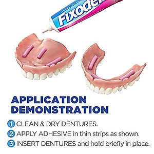 Fixodent Original Denture Adhesive Cream-2.4 oz, 4 pk