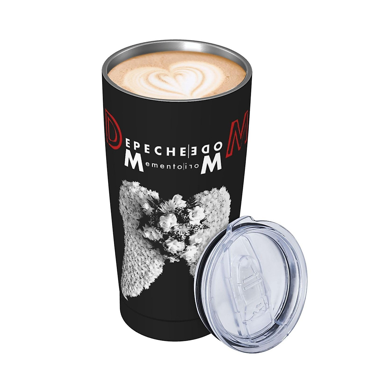 KMATELONE Depeche Music Mode Cup Stainless Steel Vacuum Insulated Travel Mug With Lid and Straw Cups Thermal Coffee 20 Oz