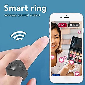 Remote Control, Stable Connection Remote Control Page Turner for Android Phones (Black)