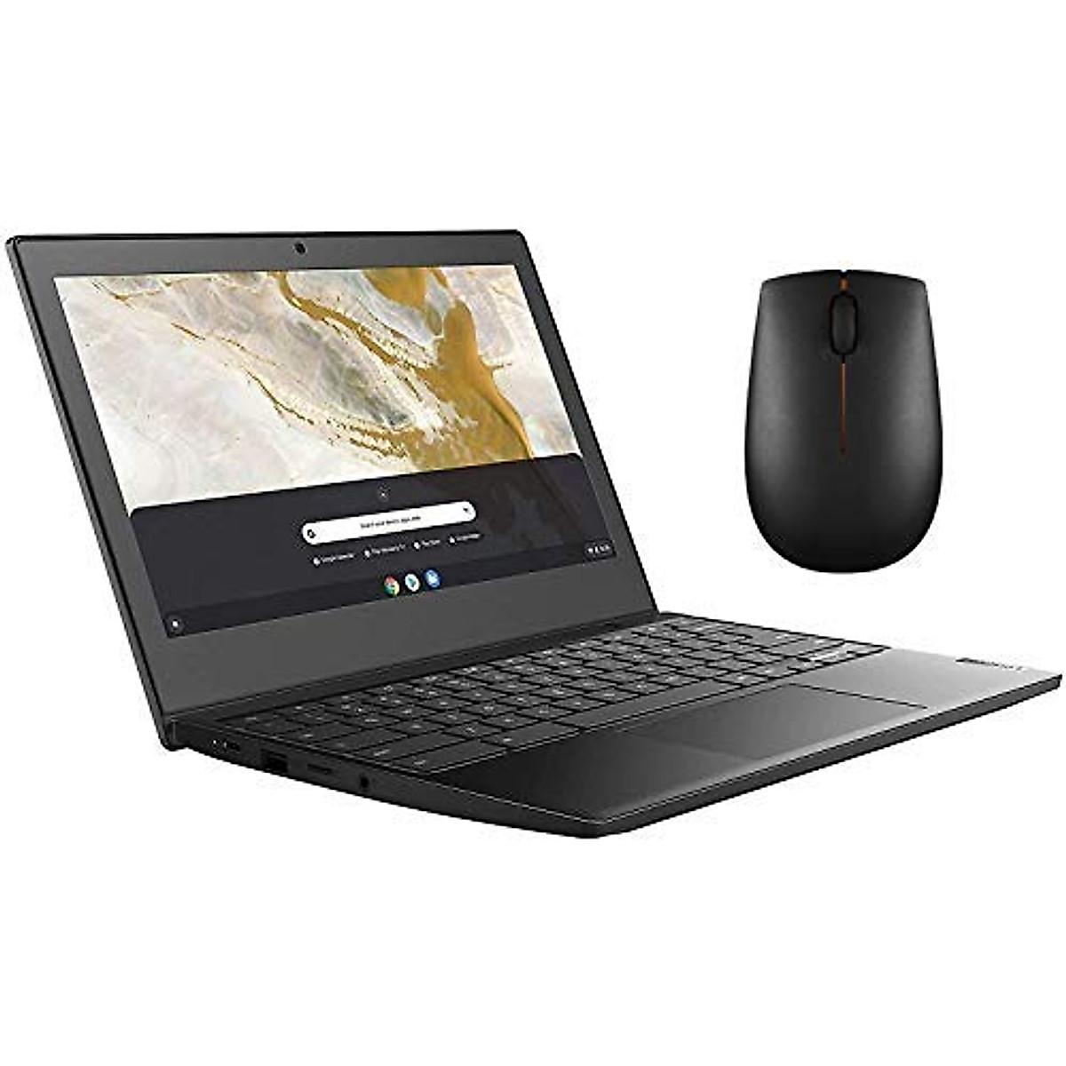 Lenovo Chromebook 3 11.6 inches HD Laptop, Intel Celeron N4020, 4GB RAM, 32GB eMMC, Chrome OS, Onyx Black (Renewed)